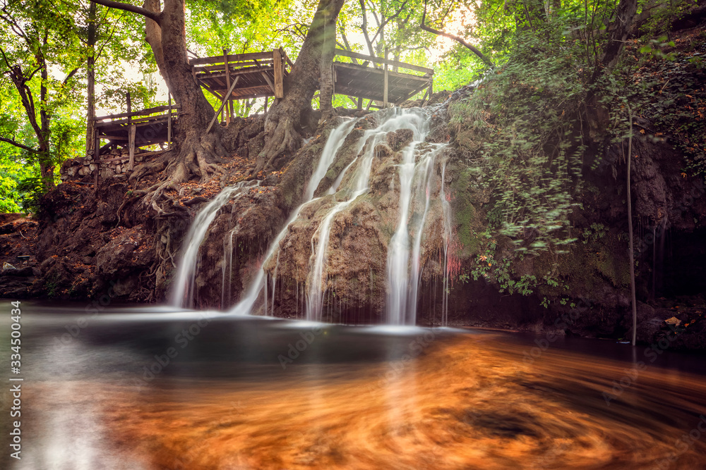 waterfall, water, nature, forest, cascade, stream, river, landscape ...