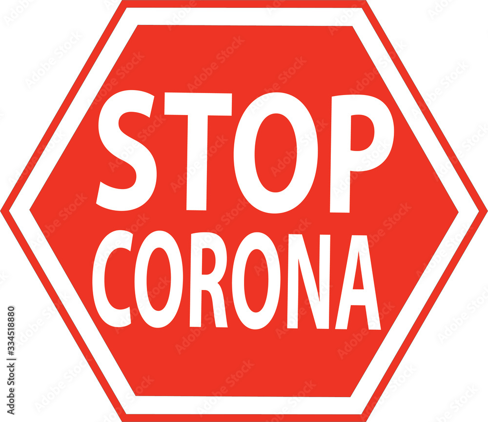 Stop corona sign, pandemic, covid-19 Stock Illustration | Adobe Stock