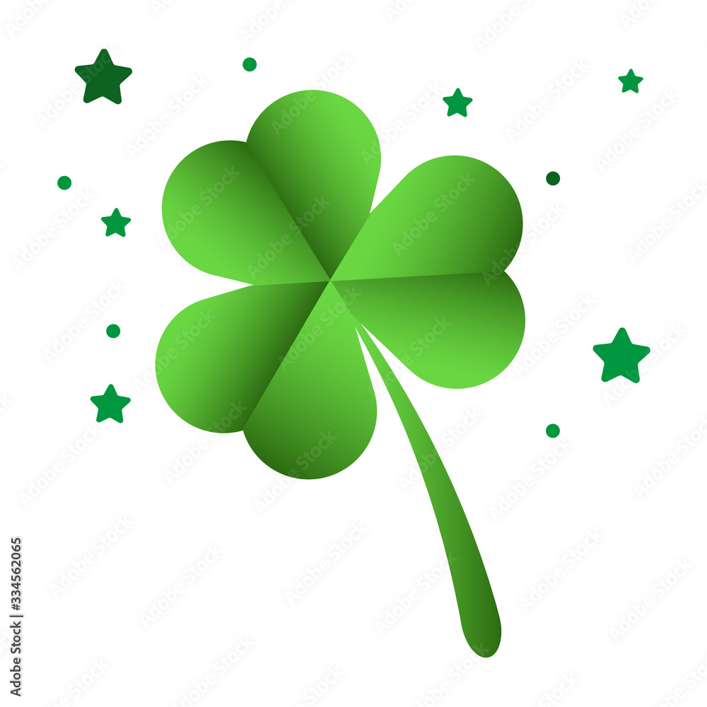 Design Using Seamless Patterns That Leaves Green Shamrocks And The