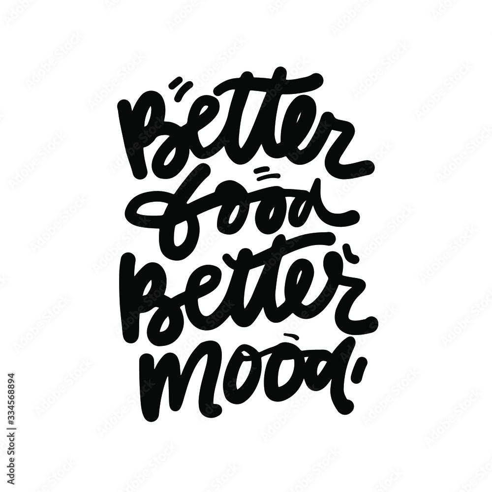 Eat plants. Hand lettering quote about fod for your design:poster, card ...