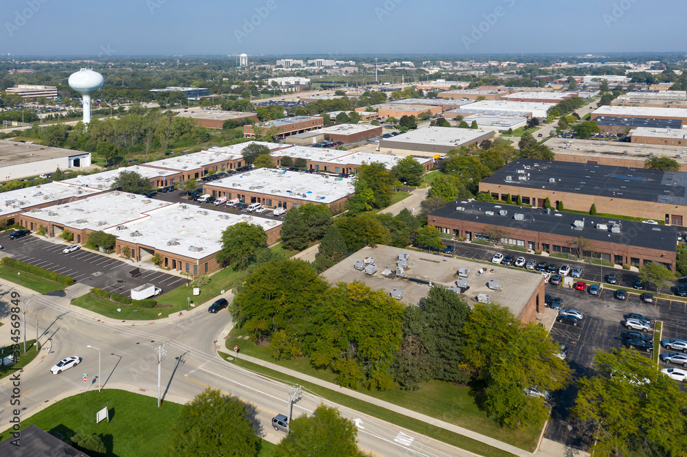 Commercial Office Park Aerial Stock Photo | Adobe Stock