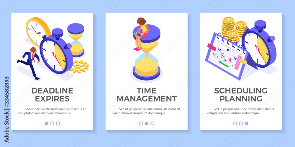 Planning schedule time management Stock Vector | Adobe Stock