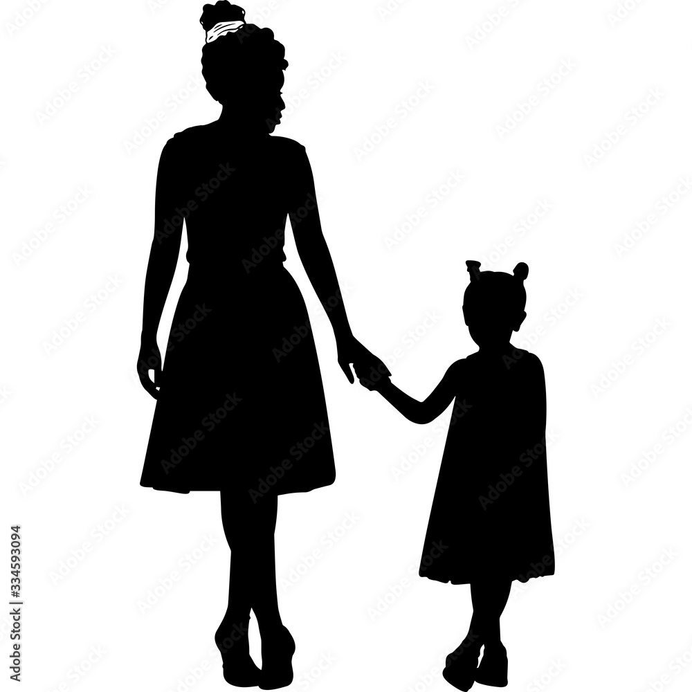 African American Mother And Daughter