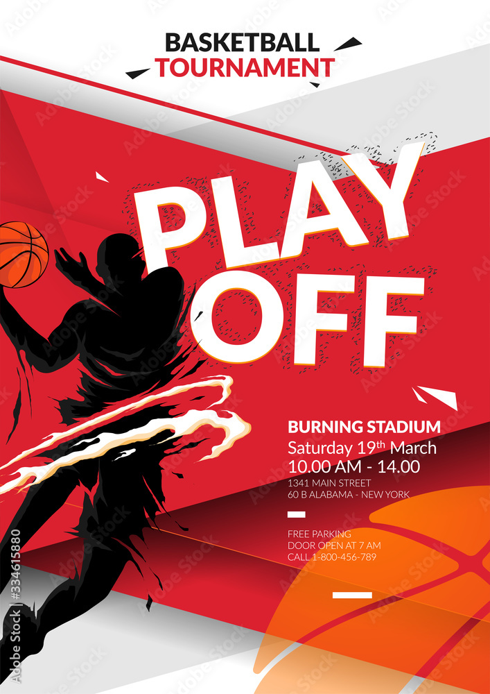 Basketball Flyer Template Stock Vector | Adobe Stock