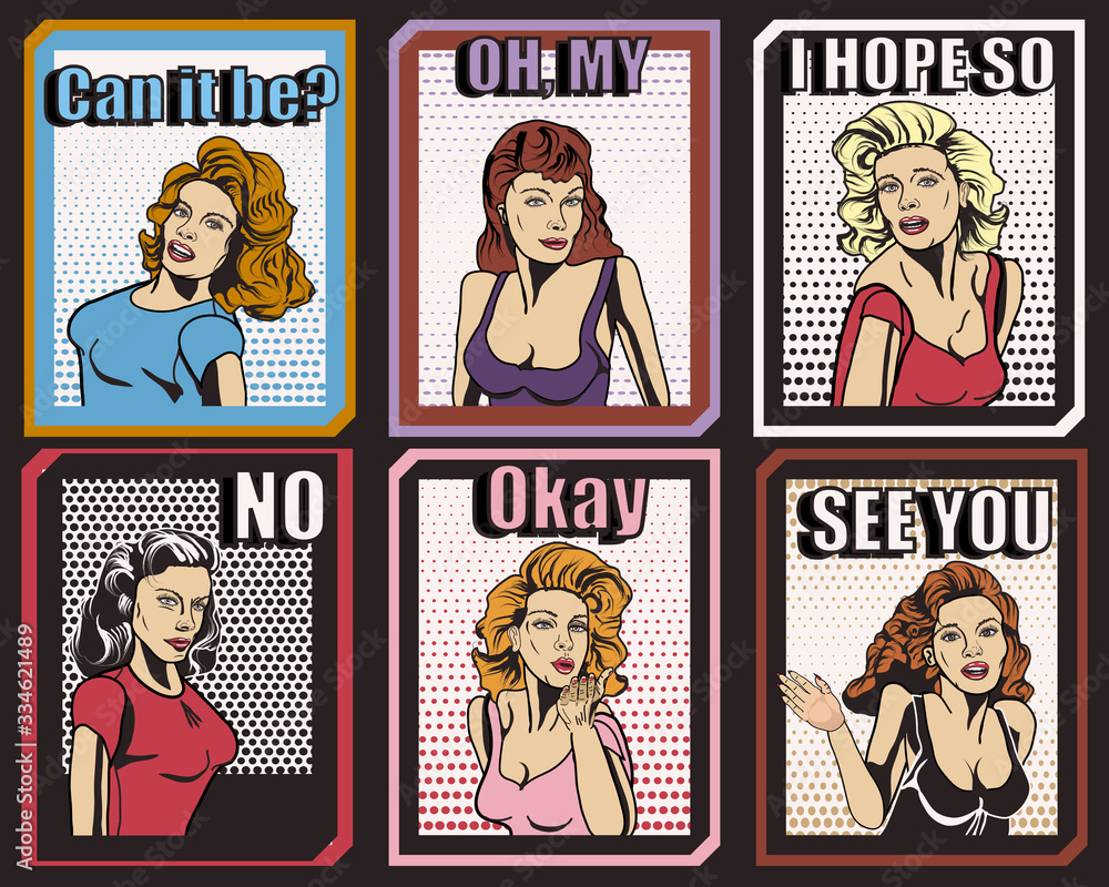 Retro Ad Girls - Fictional Characters for your Original Designs and ...