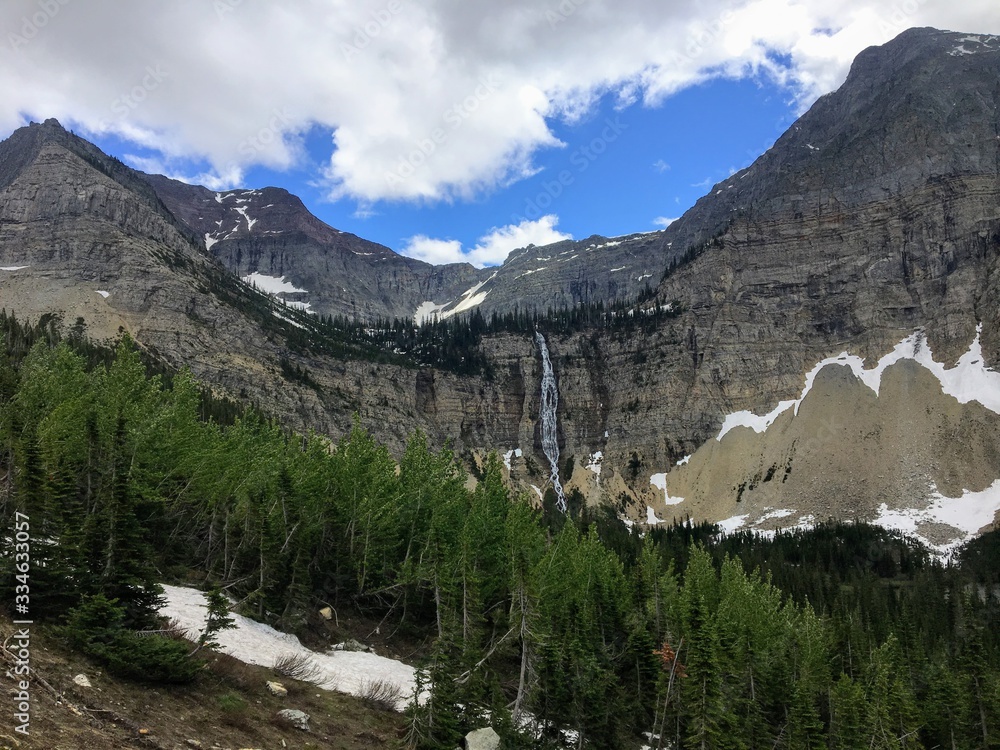 hiking the Crypt Lake Trail in Waterton Lakes National Park, Alberta ...