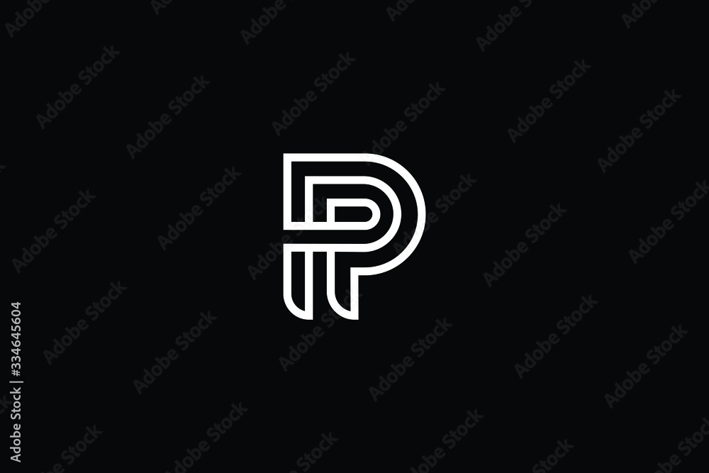 Minimal elegant monogram art logo. Outstanding professional trendy ...