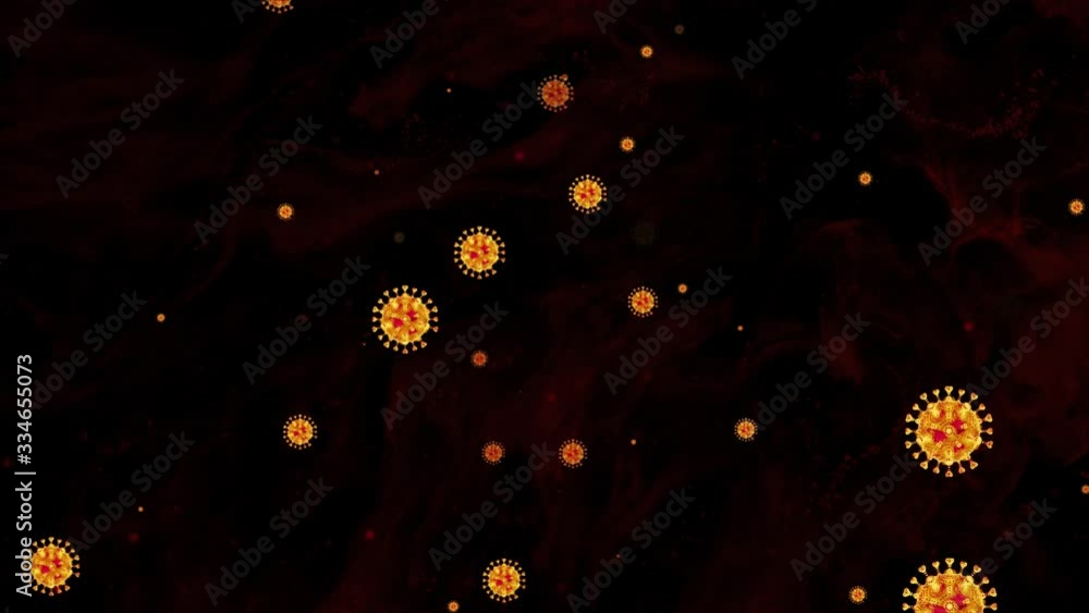 3d animated illustration of Coronavirus COVID-19 Virus on transparent ...