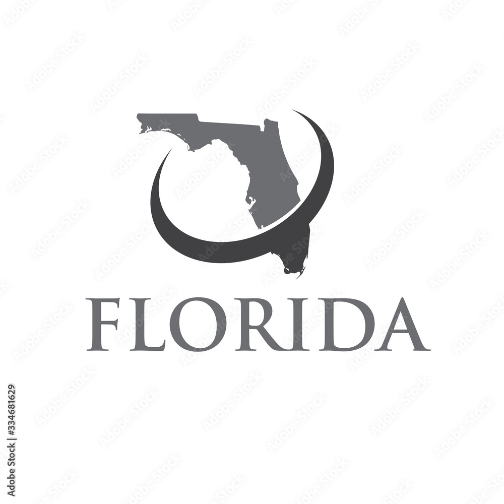 florida map logo designs and constructions Stock Vector | Adobe Stock