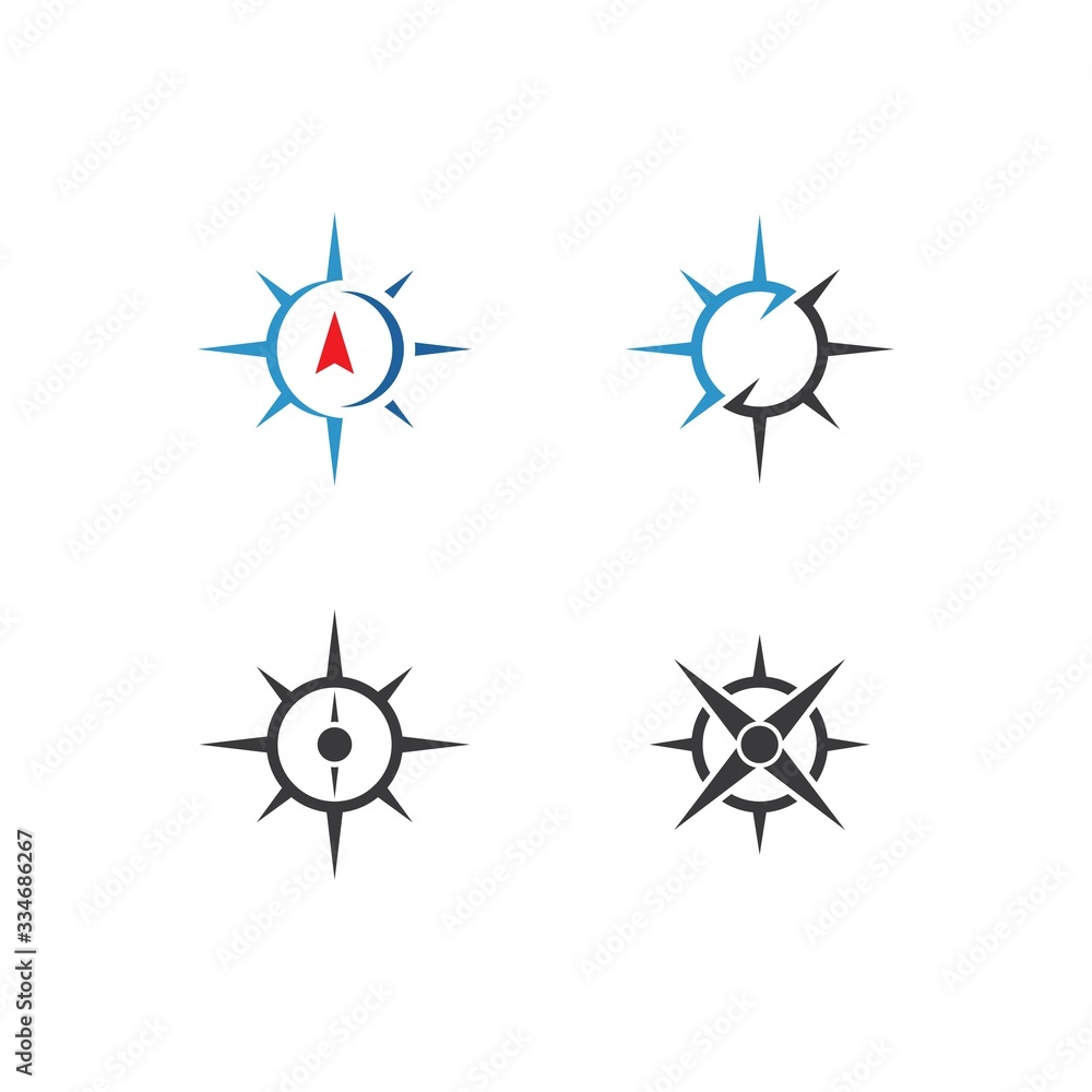 Compass Logo Stock Vector | Adobe Stock