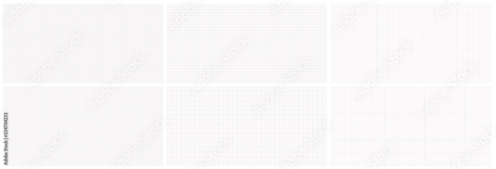 Seamless editable set of blocks grid graph paper for use as background ...