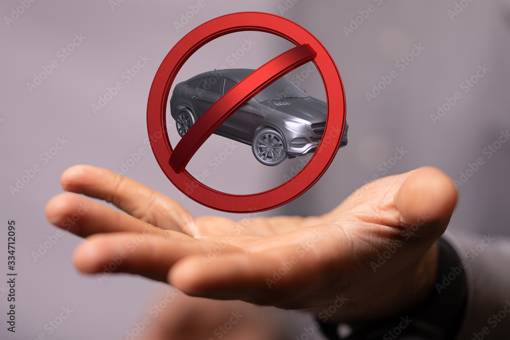 car free symbol 3d digital Stock Photo | Adobe Stock