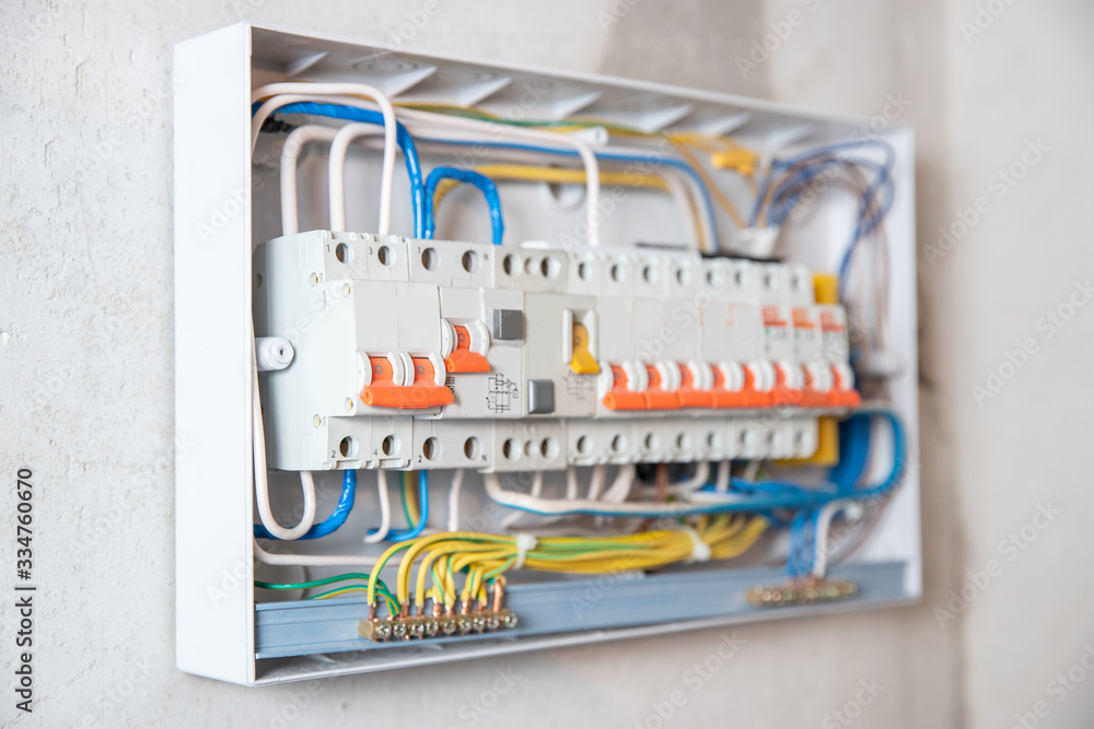 Consumer electric switchboard control panel for home enclosure for ...