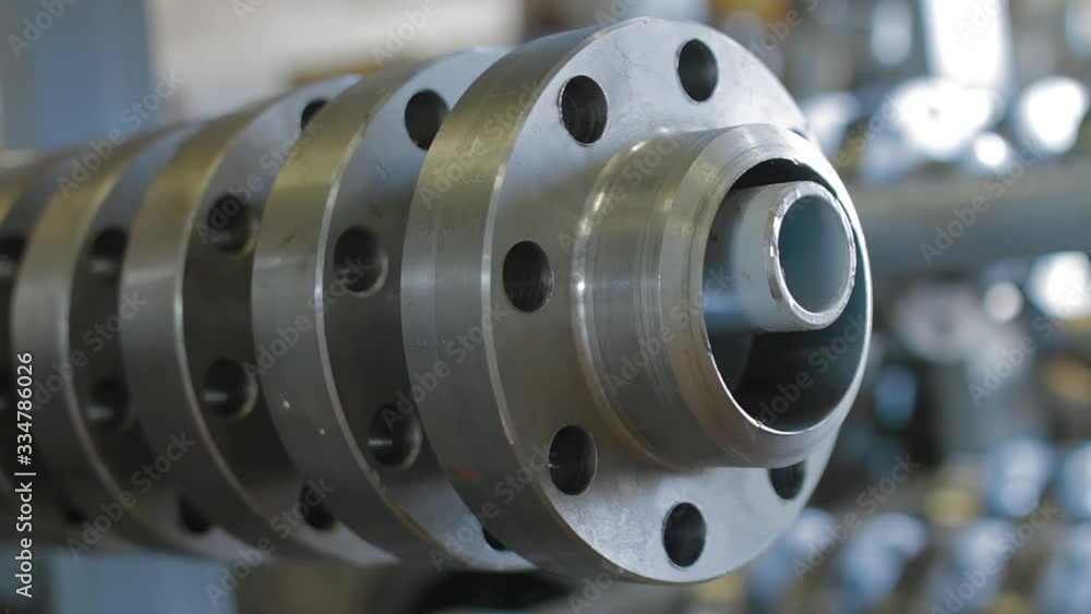 Oil and Gas Wellhead tree equipment production plant. Parts of wellhead ...