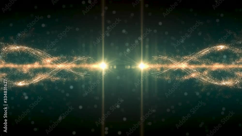 Shining sparkle lines with bokeh crossing the screen can be used as a ...