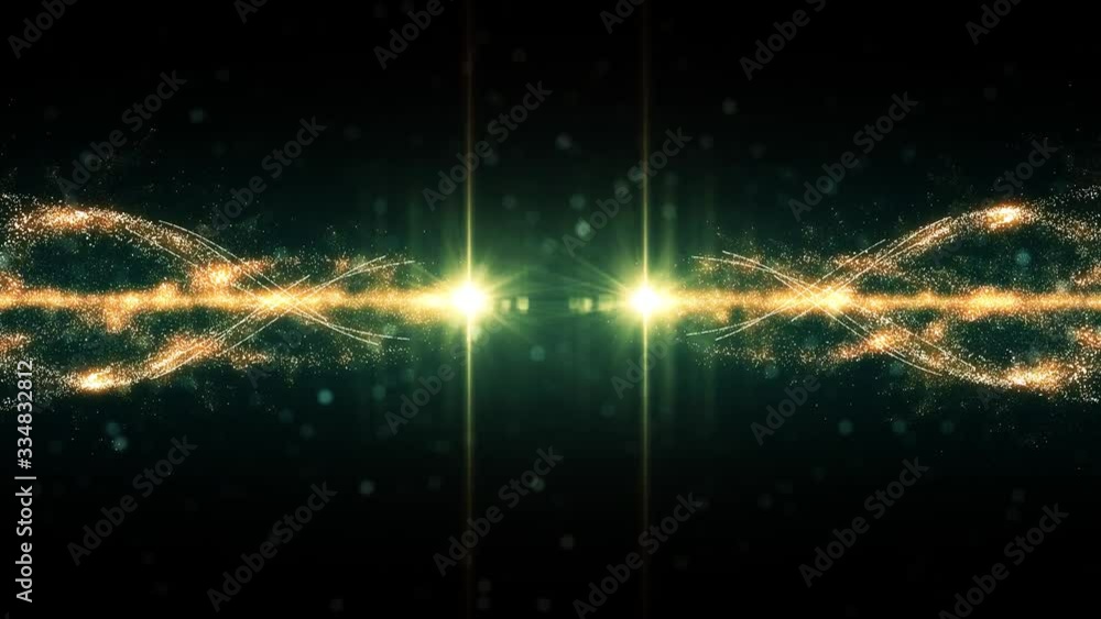 Shining sparkle lines with bokeh crossing the screen can be used as a ...