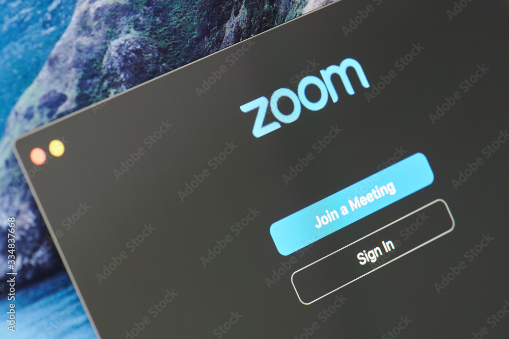 Sign in zoom app Stock Photo | Adobe Stock
