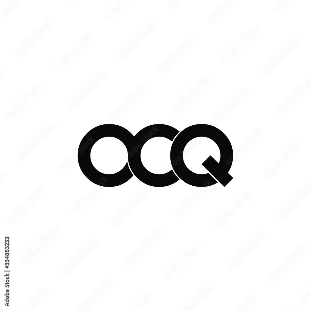 ocq letter original monogram logo design Stock Vector | Adobe Stock