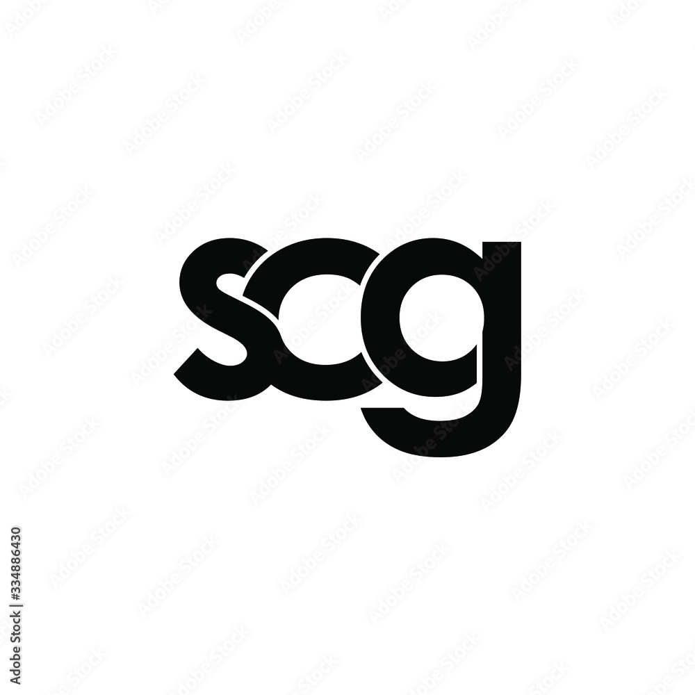 scg letter original monogram logo design Stock Vector | Adobe Stock