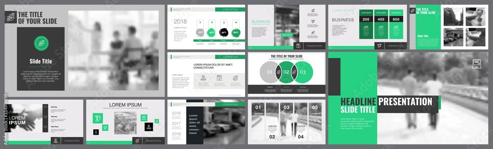 Blue, white and black infographic design elements for presentation ...