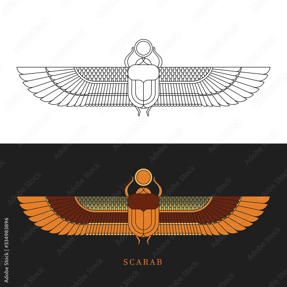 Symbol of the ancient Egyptians. Stock Vector | Adobe Stock