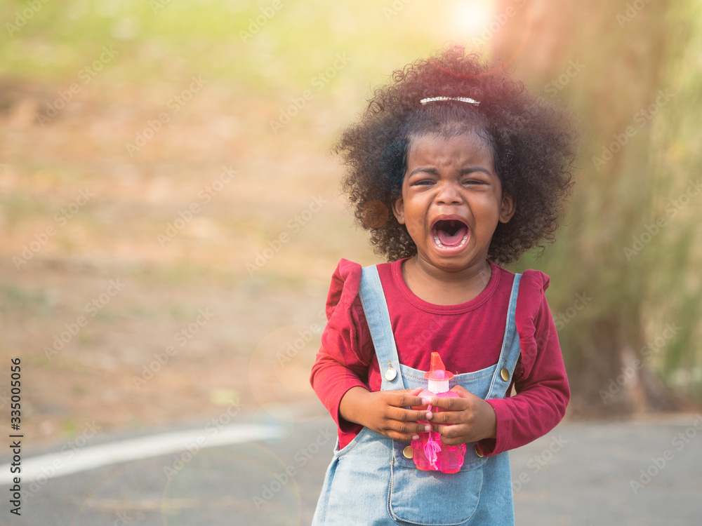 Little Girl Crying Alone