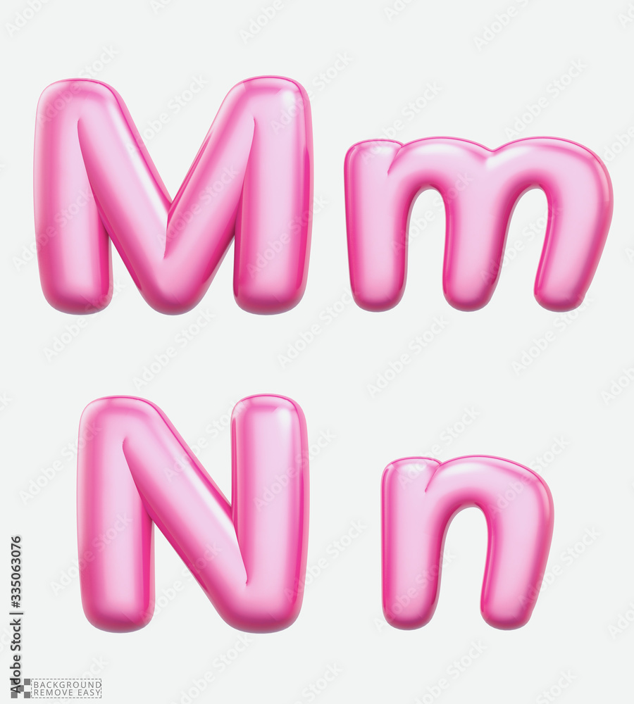 The Letter M In Bubble Letters