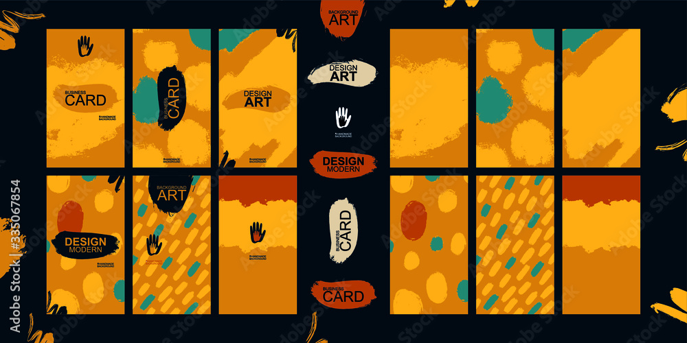 The color of the sand. Set of nautical theme templates. Design of ...