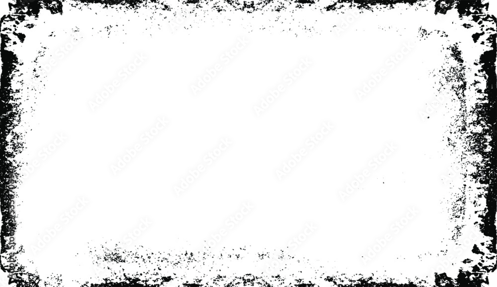 Scratched Frame. Grunge Urban Background Texture Vector. Dust Overlay ...
