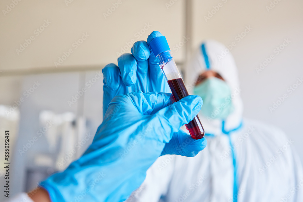 Blood sample from Covid-19 patient for antibody test Stock Photo ...