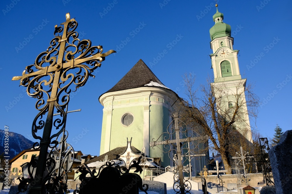 The most beautiful baroque church of the Pusteria Valley, built on the ...