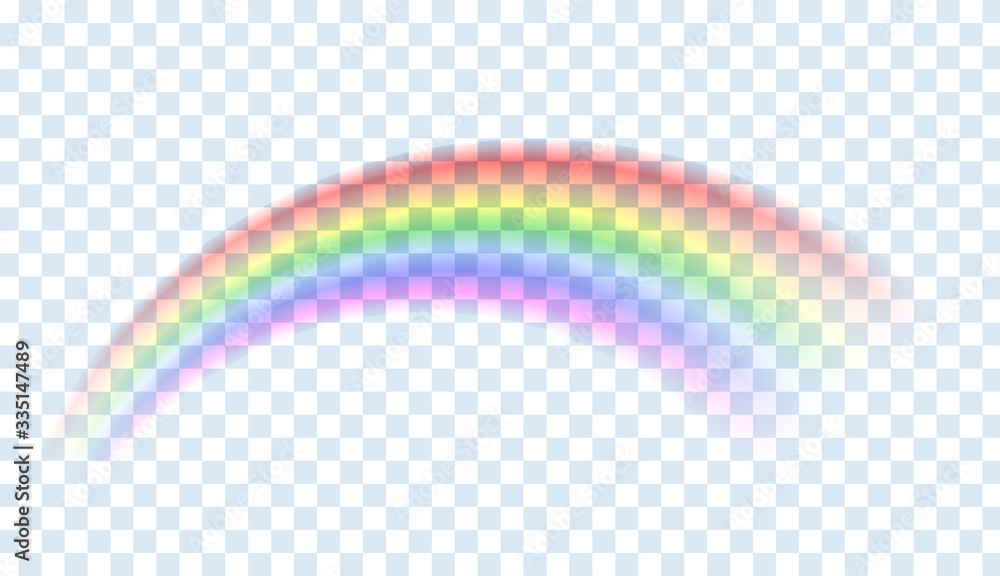 Rainbow isolated. Abstract vector image. Symbol of good luck and right ...