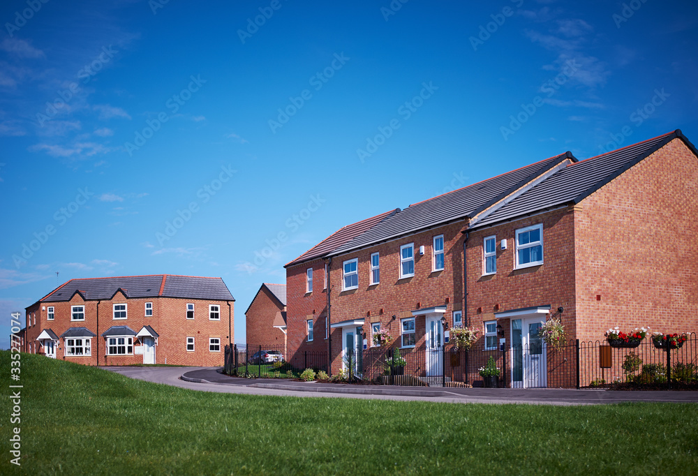 Typical english houses Stock Photo | Adobe Stock