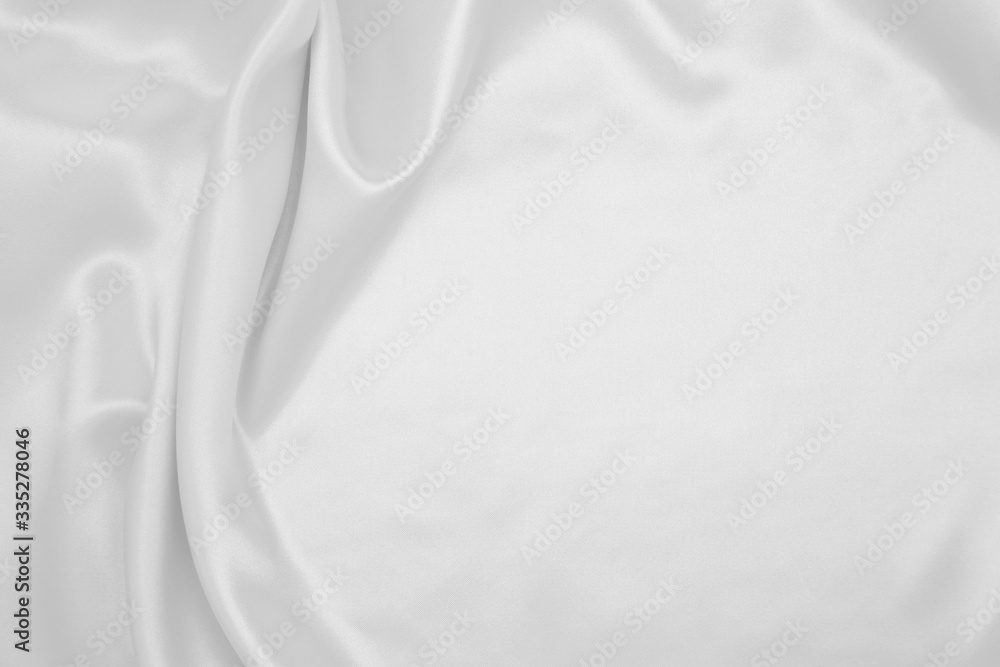 Smooth elegant white silk or satin luxury cloth texture as wedding ...