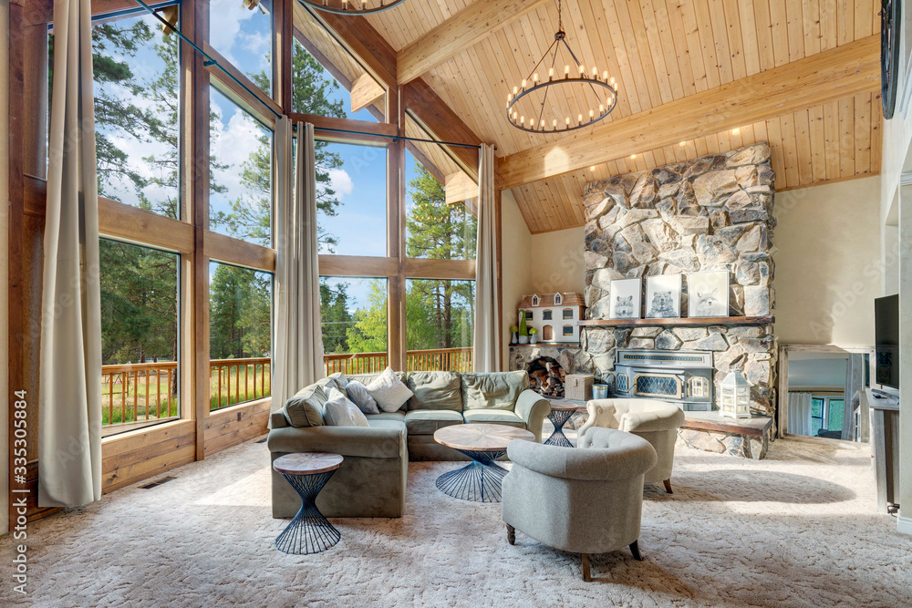 Vaulted Living Room Windows | Baci Living Room