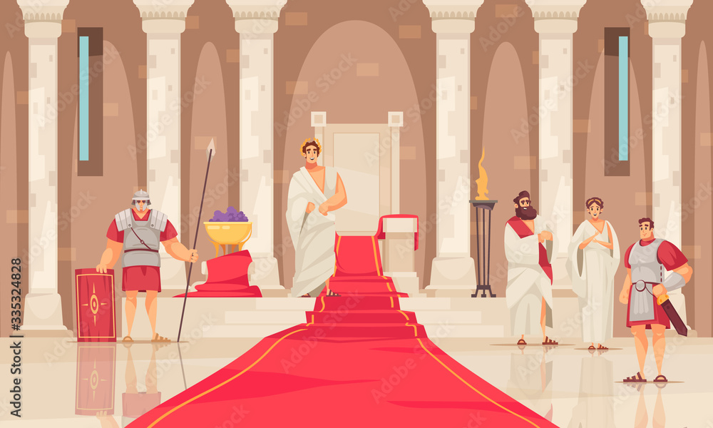 Ancient Rome Illustration Stock Vector | Adobe Stock