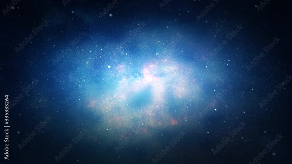 Vídeo do Stock: Sci-fi Flying in space galaxy stars and gas cloud ...