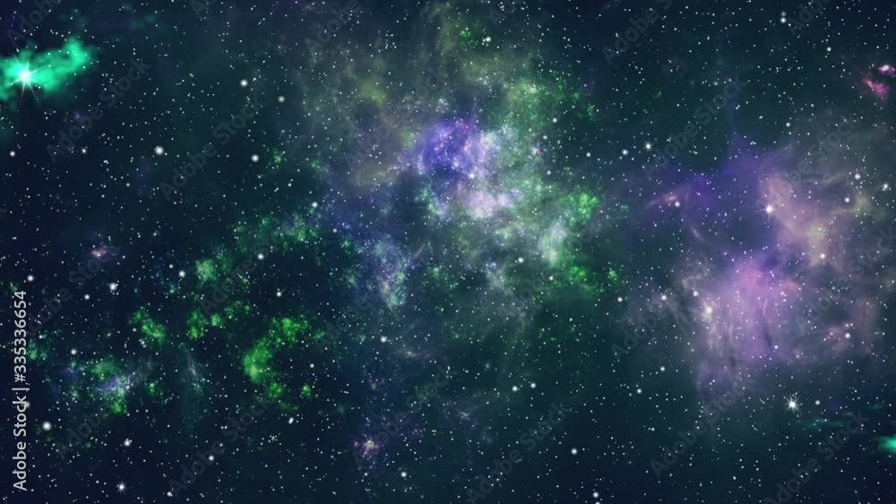 Planets and galaxy science fiction Deep Space star field 4K Loop ...