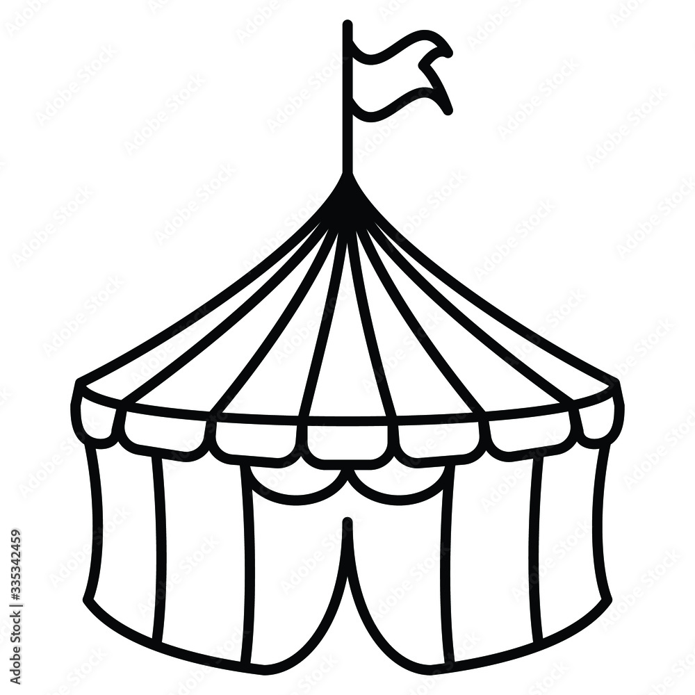 How To Draw A Round Tent