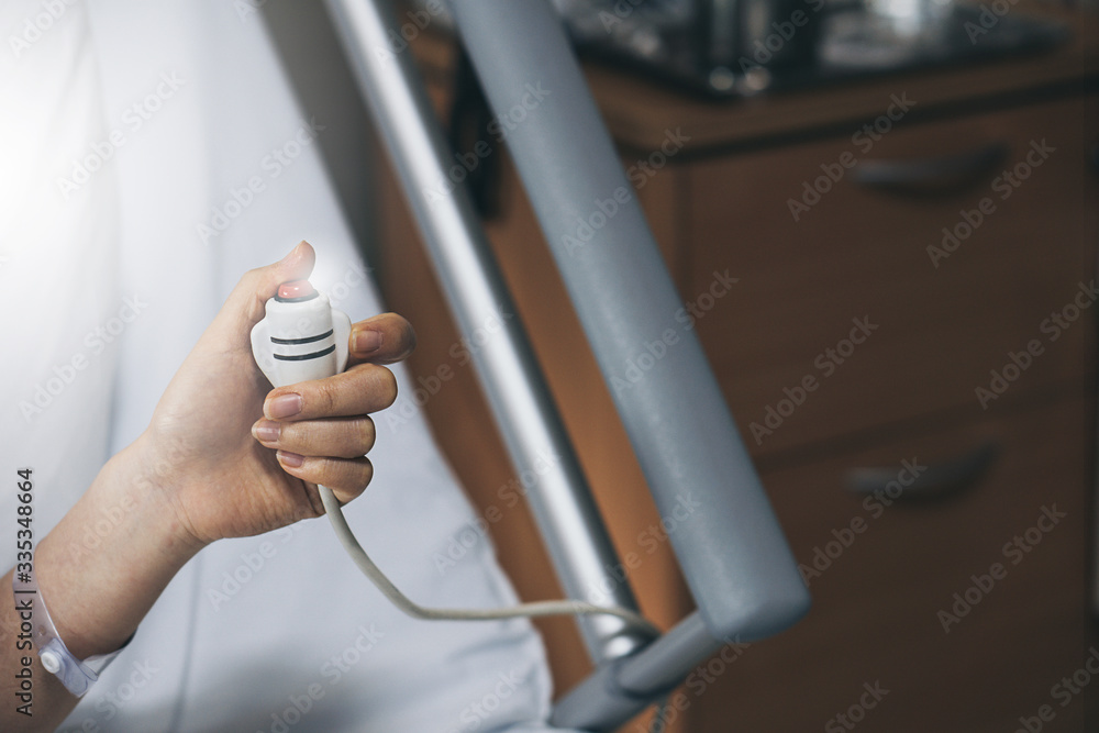 Coma patient on hopital bed take care by doctor nurse due to serious ...