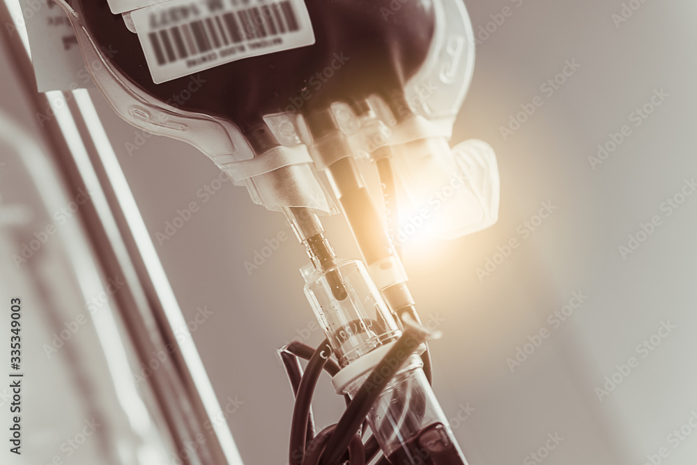 Coma patient on hopital bed take care by doctor nurse due to serious ...