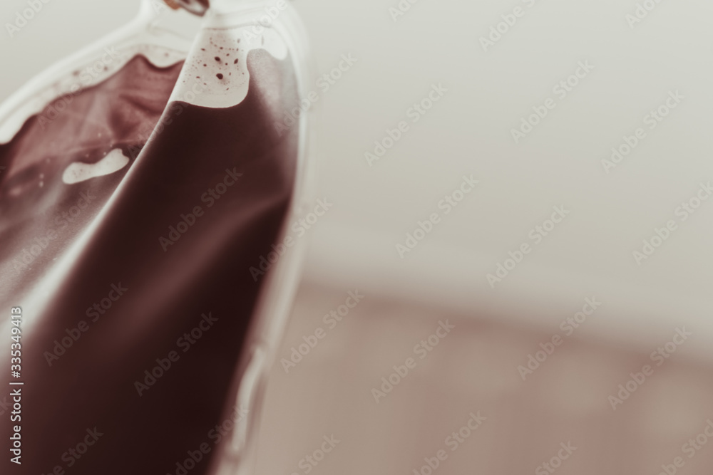 Coma patient on hopital bed take care by doctor nurse due to serious ...