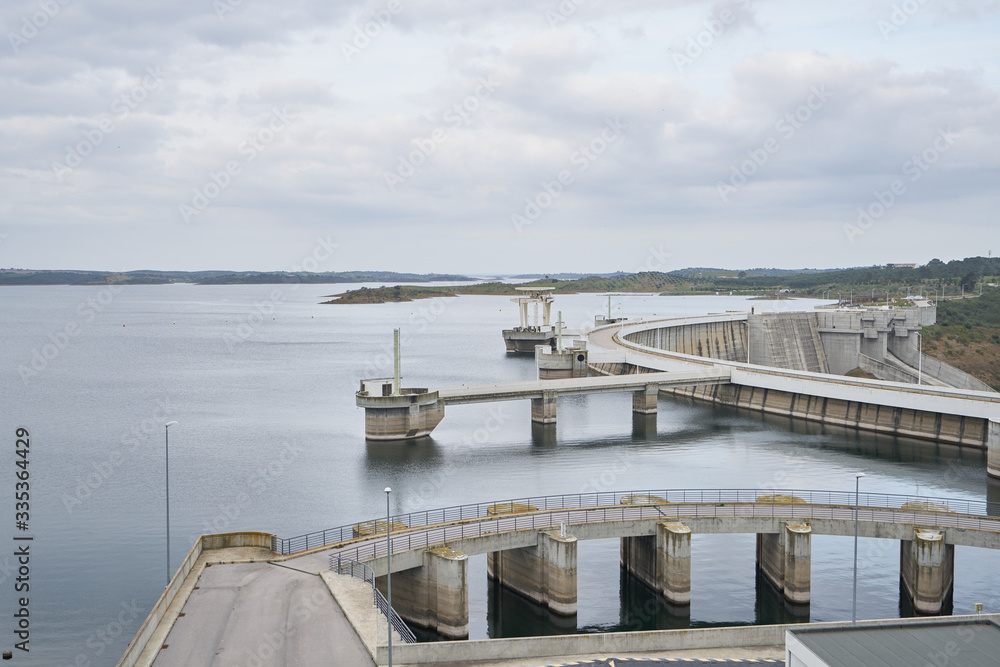 Barragem do Alqueva Dam in Alentejo, Portugal Stock Photo | Adobe Stock