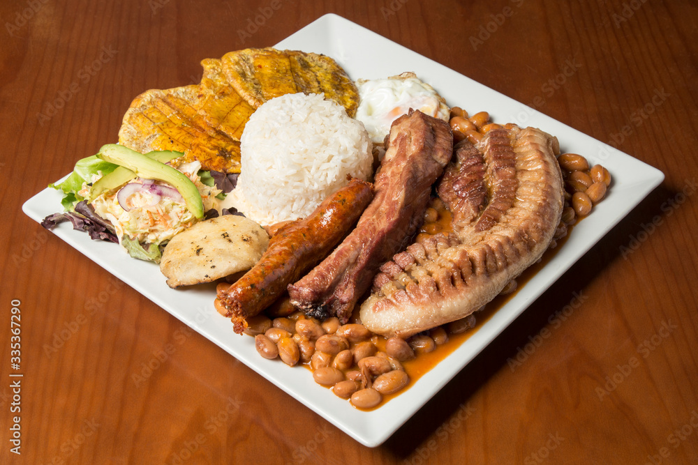 Comida tipica colombiana - Typical Colombian food Stock Photo | Adobe Stock