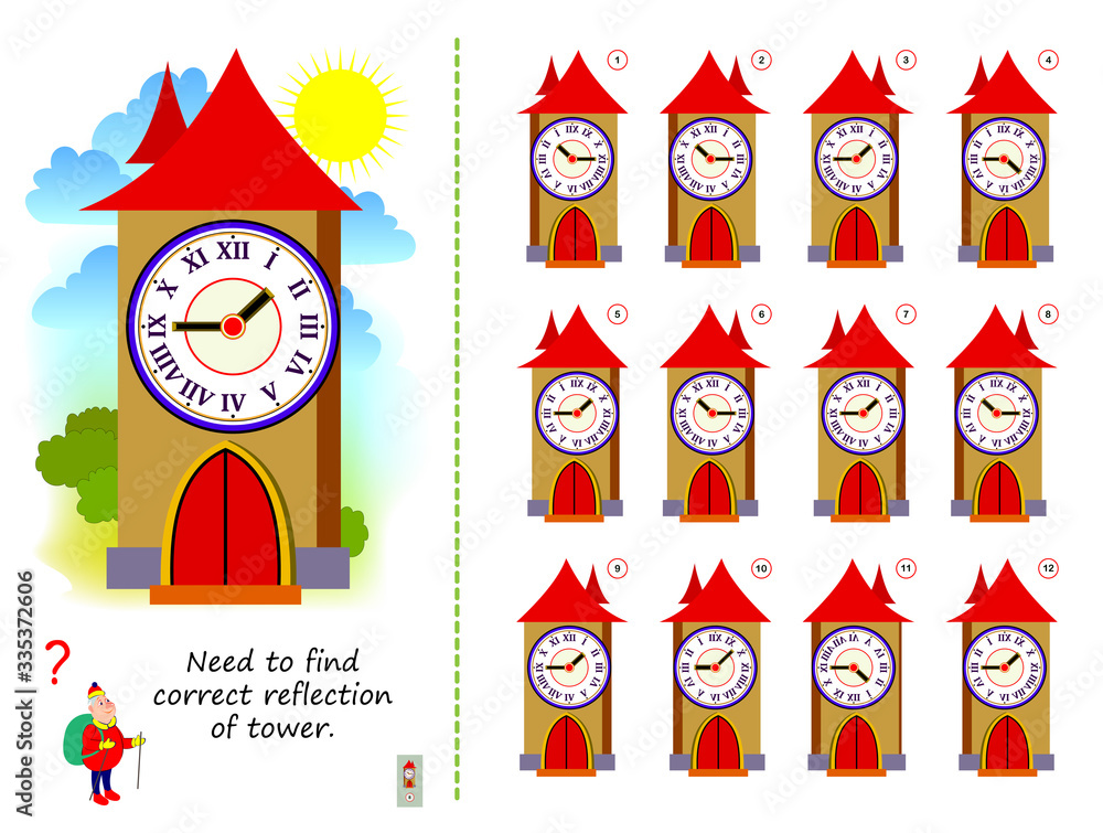 Logic puzzle game for children and adults. Need to find correct ...