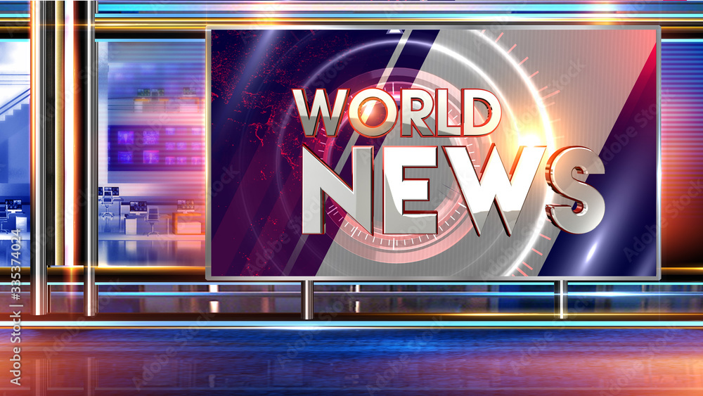 News 3D rendering background is perfect for any type of news or ...