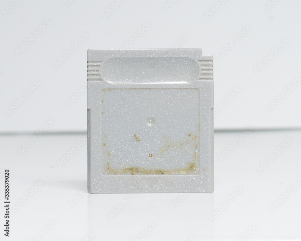 A dirty used old blank nintendo gameboy original video game cartridge ...