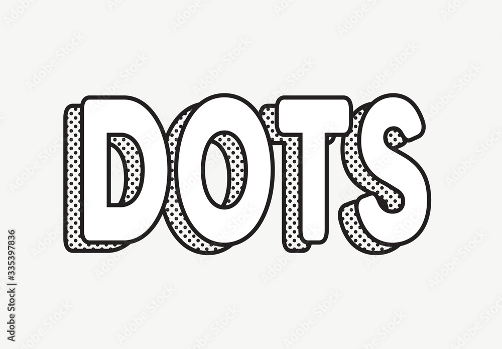 Polka Dot Text Effect Stock Template | Adobe Stock