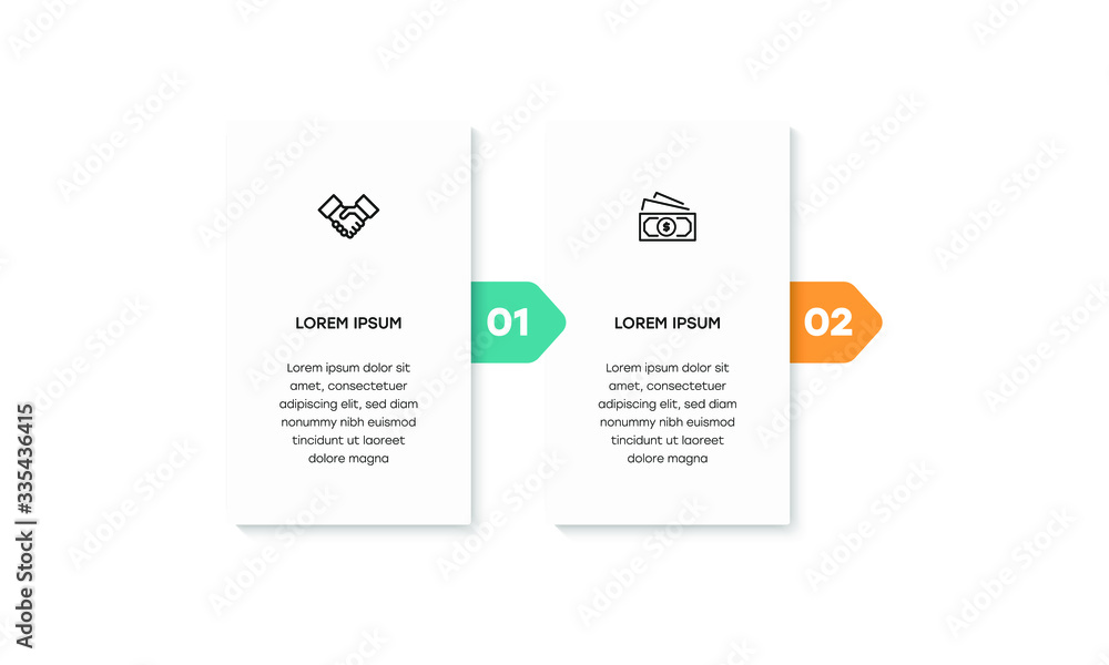 Infographic. Vector Infographic design template with icons and 2 ...