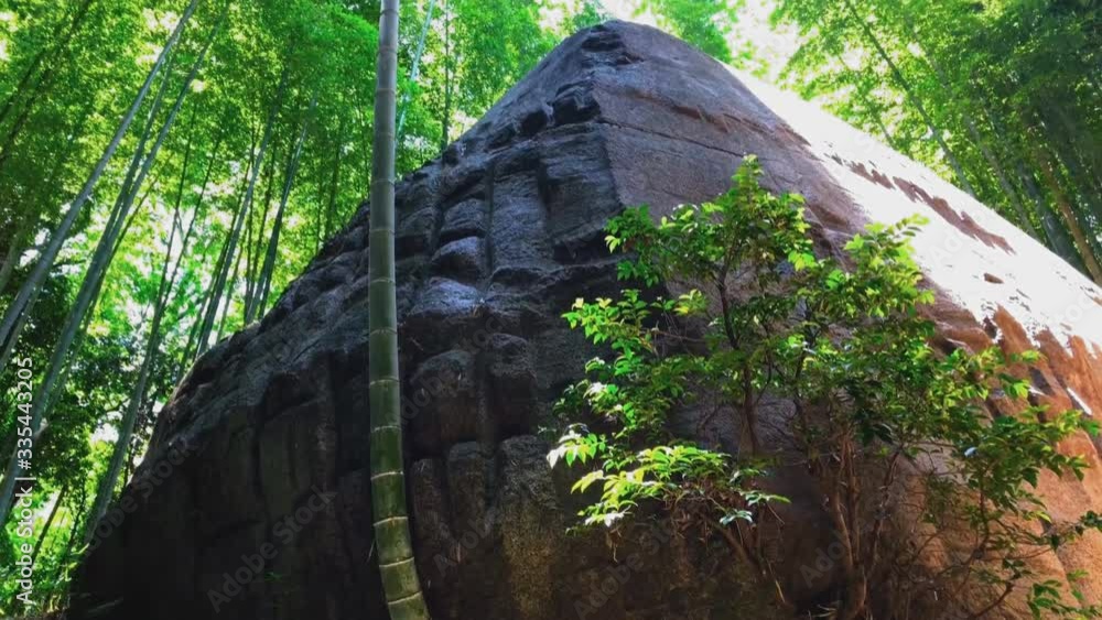 Remains of some stones is introduced to Nara-ken Asuka including the ...